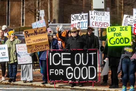 Newarkers, Gov. Meyer join nationwide protests against ICE - NewsBreak