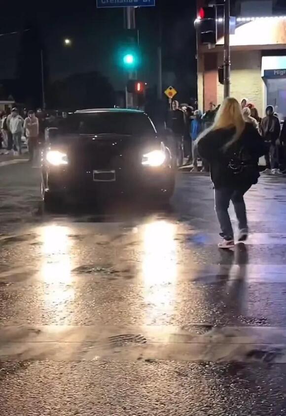 Video shows woman sent flying after being hit by car doing donuts in LA ...