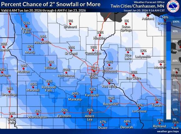 Snow first, then Minnesota braces for subzero temps and wind chills ...