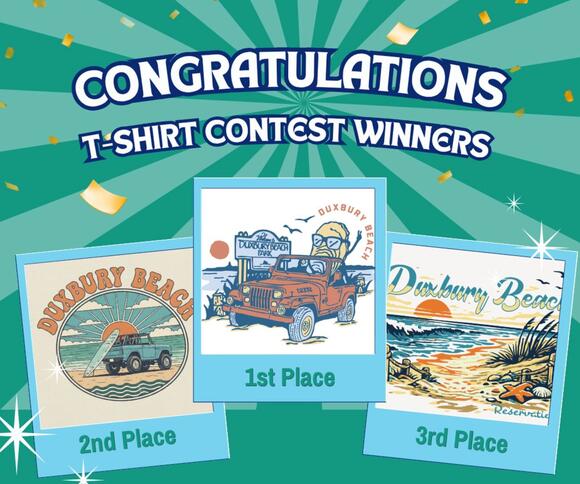 Duxbury Beach Reservation Names Winners of 2026 T-Shirt Design Contest ...