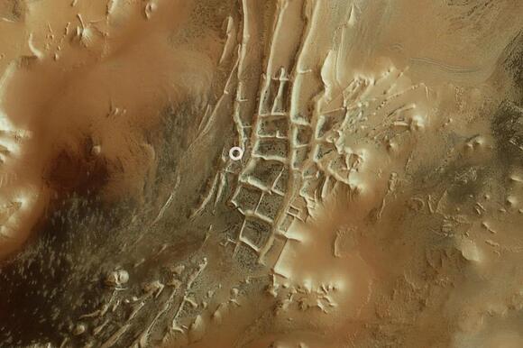Hundreds of 'black spiders’ pictured sprawled across Mars in new ...