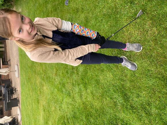 Boy with limb difference ‘excited’ to play golf with grandfather thanks ...