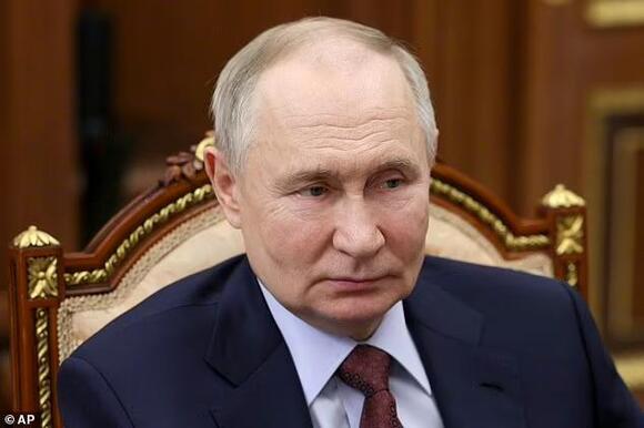 Putin displays mystery SCAR on his forehead as he attends Moscow event ...