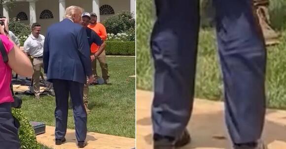 Catheter or Bulge? Donald Trump Sparks Health Concerns After Something's Spotted Poking Through ...