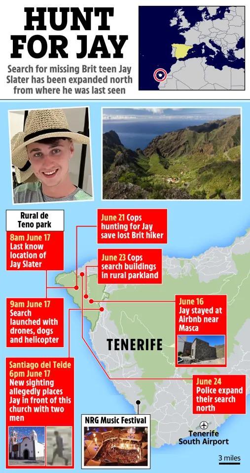 Jay Slater cops hunting for missing Tenerife teen call in ...