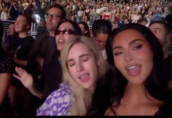 Kim Kardashian attends Ariana Grande's LA concert despite Pete Davidson ...