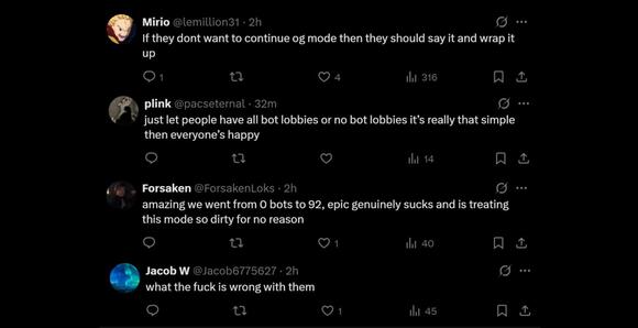 ‘Fortnite’ Lobbies Can Now Have Up to 92% Bots – Players Are Furious ...