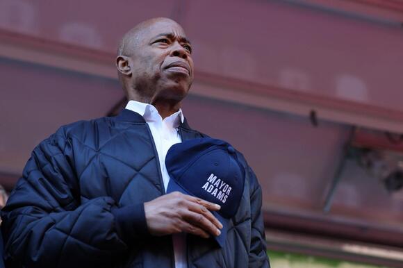 Mayor Adams backs Dem who called to defund cops, breaks with unions in ...