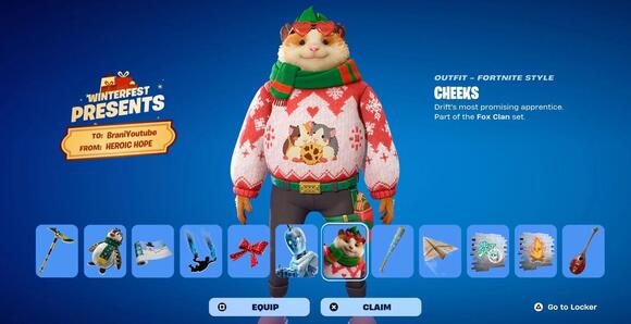 When Does Fortnite Winterfest End? Final Day to Unlock the Cheeks ...