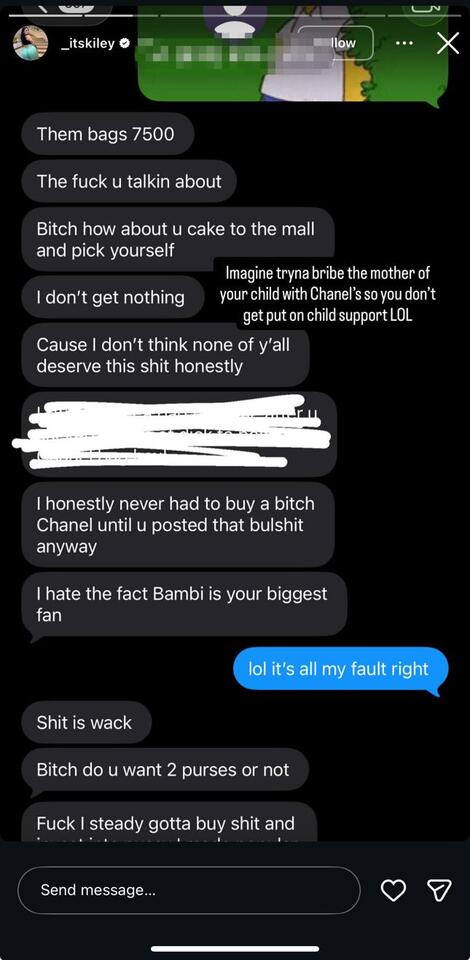 Sauce Walka's Baby Mother Leaks Apparent Messages of Rapper's Threats ...