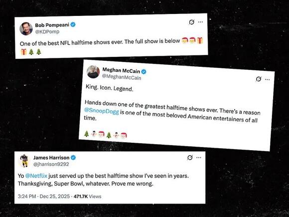 Snoop Dogg’s Netflix NFL Christmas Halftime Lauded Better Than Super ...