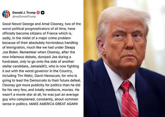 Social Media Reacts As Donald Trump Calls George Clooney And Amal ...