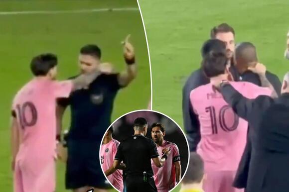 Lionel Messi grabbed NYCFC coach’s neck from behind in stunning scene ...