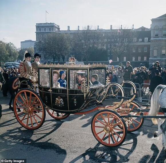 As the first royal wedding to be broadcast in colour, Princess Anne and ...