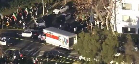 Protesters try to attack driver after truck speeds through Iran ...