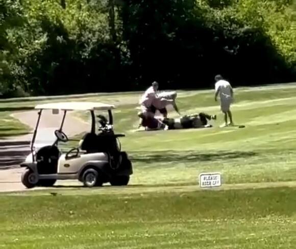 Insane six-man golf brawl breaks out during Father’s Day round
