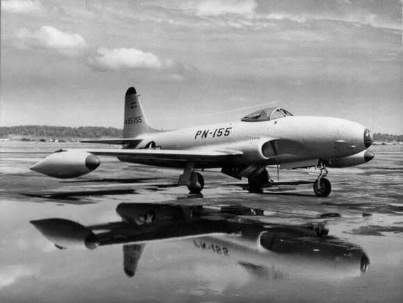 Only one American jet fighter saw combat during the Second World War ...