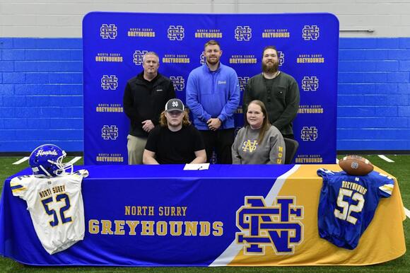 North Surry's Aiden Martin signs with Ferrum College