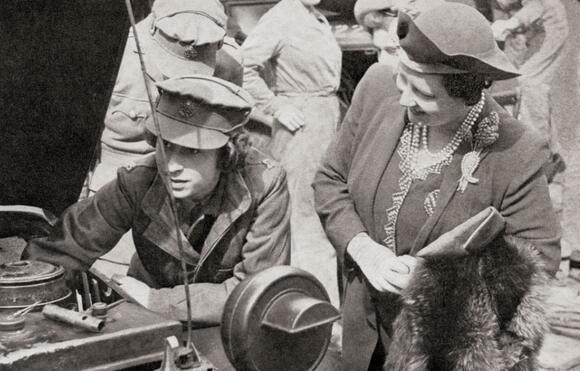 Queen Elizabeth II's wartime military service was celebrated by the ...