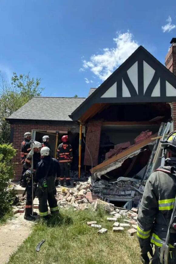 Car Slams Through Denver Home and Bursts Into Flames While Family Was ...