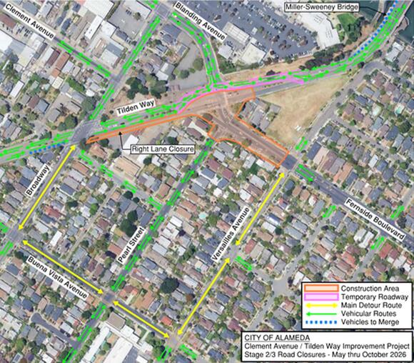 Road Construction Update: Clement Avenue/Tilden Way Improvement Project ...