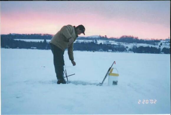 My misadventures ice fishing on Jordan Pond include getting a lure ...