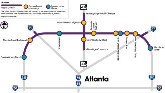 Georgia DOT moving ahead with I-285 toll lanes