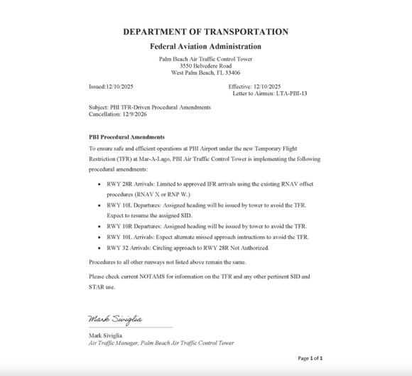 FAA extends Mar-a-Lago flight restrictions until December 2026 - NewsBreak