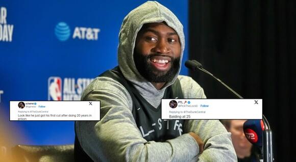 “Balding At 25”— NBA Fans Poke Fun At Jaylen Brown’s Hairline After His ...