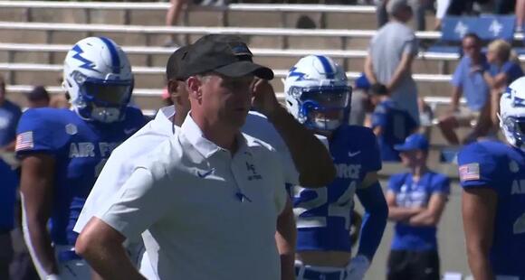 Air Force head coach Troy Calhoun is entering his 18th year at the academy