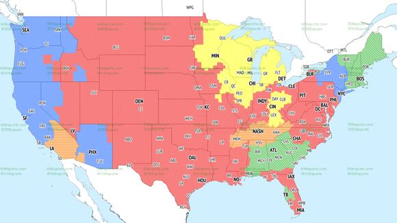 NFL Coverage Map Week 9: Complete TV Broadcast Schedule and Announcers ...