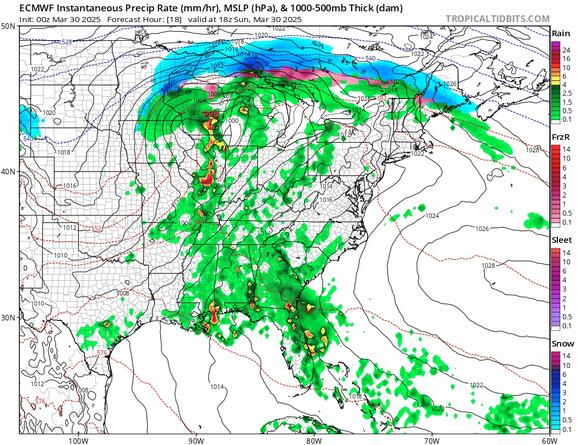 Destructive thunderstorms & EF2-EF5 tornadoes likely Mississippi ...