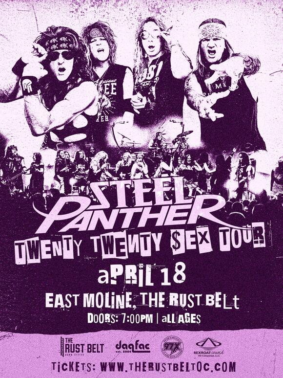 Steel Panther Bringing The Twenty Twenty $ex Tour To The QC - NewsBreak