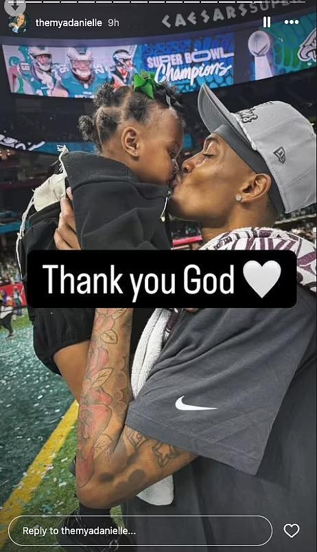 Philadelphia Eagles WAGs go wild with their men on the field after ...