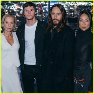 Jared Leto, Evan Peters, Greta Lee, & Gillian Anderson Light Up NYC to ...