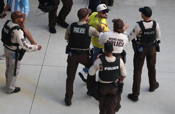 Chaotic Copa America final scene ends with 27 arrests, 55 ejections ...