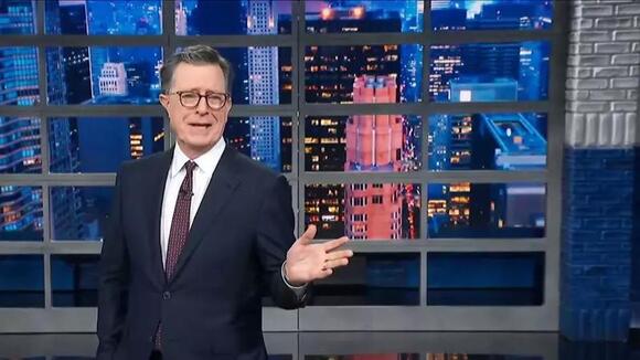 Stephen Colbert takes a new swipe at CBS in one of his final shows ...