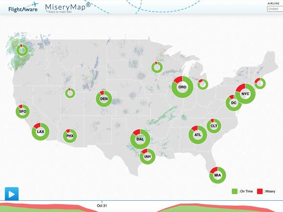 'Misery map' shows which major airports are getting hit the hardest ...