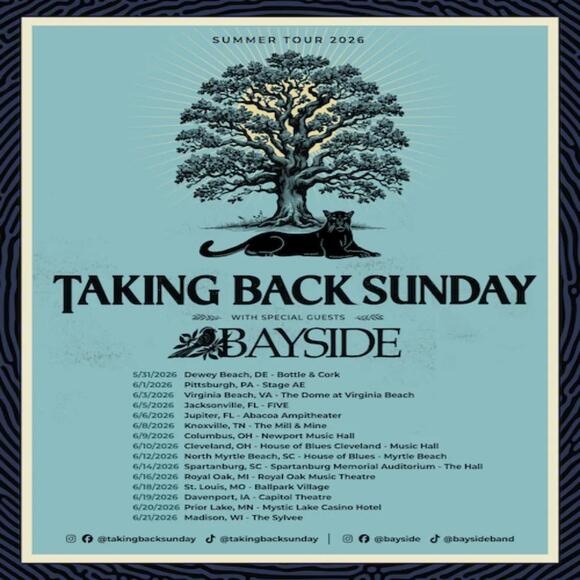 Taking Back Sunday Announces Summer 2026 North American Tour Dates With ...