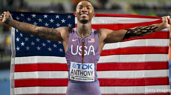 Jordan Anthony Runs World Lead To Win 60m Gold At World Indoors 2026 ...