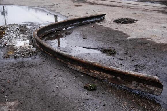 Blue Line crews uncover tracks from city’s electric railway - NewsBreak