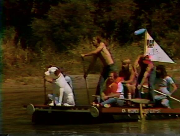 1979: College student eyes world record with WNAP Raft Race trophy ...
