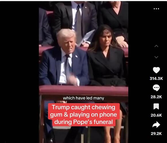 Viral Video of Donald Trump at Pope Francis's Funeral Sparks Discussion ...