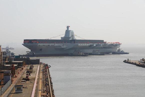 China unveils its biggest ever warship Fujian as 100,000-ton ...