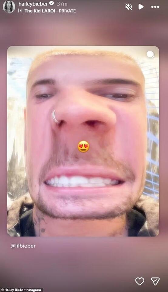 Hailey Bieber flashes taut abs in sheer top as husband Justin ventures ...