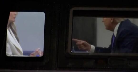 Donald Trump Points His Finger at Wife Melania During Tense ...