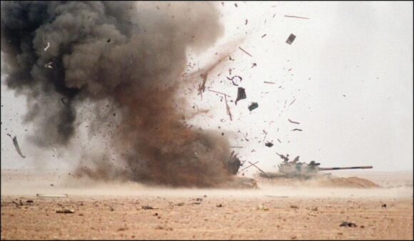 The Battle of Medina Ridge at the end of the Gulf War was one of the ...