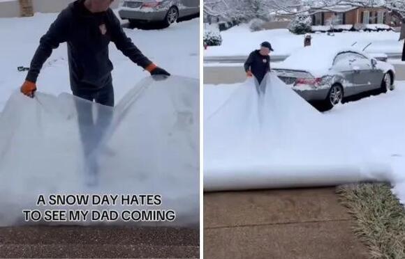 Hate Shoveling Snow? Try This Dad’s Genius Hack! - NewsBreak