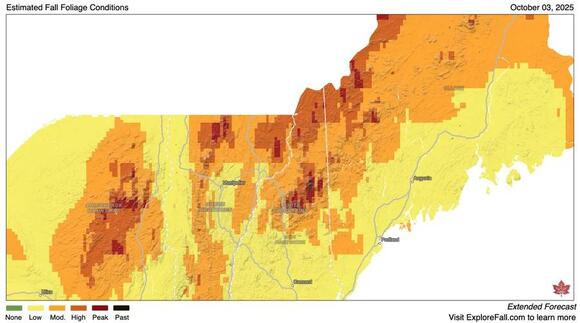 2025 fall foliage: The latest maps, dates for seeing the best fall ...
