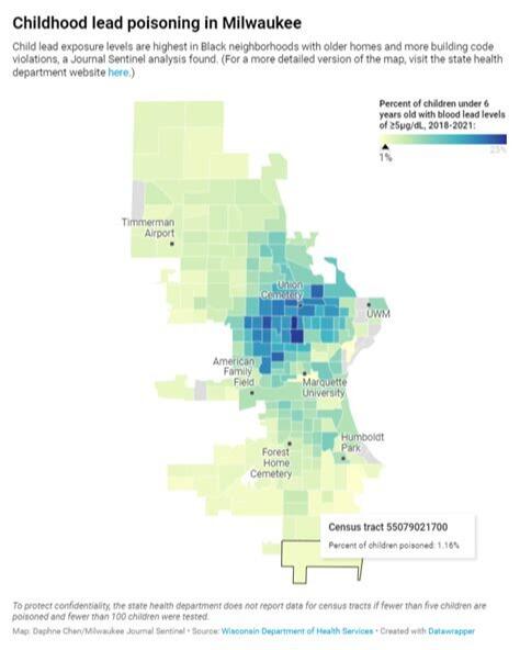 Map Reveals Milwaukee’s Lead Hotspots: Why 8,000 Daycare Kids Remain at ...